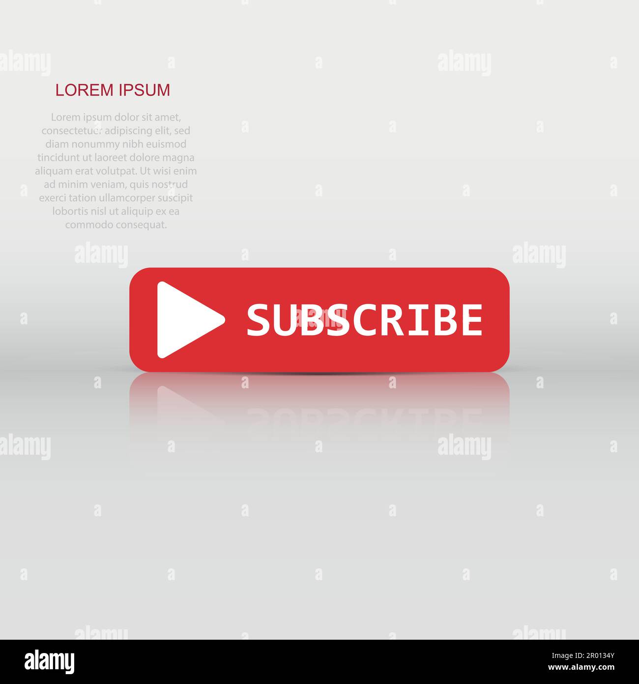 Subscribe button icon. Vector illustration. Business concept subscribe ...