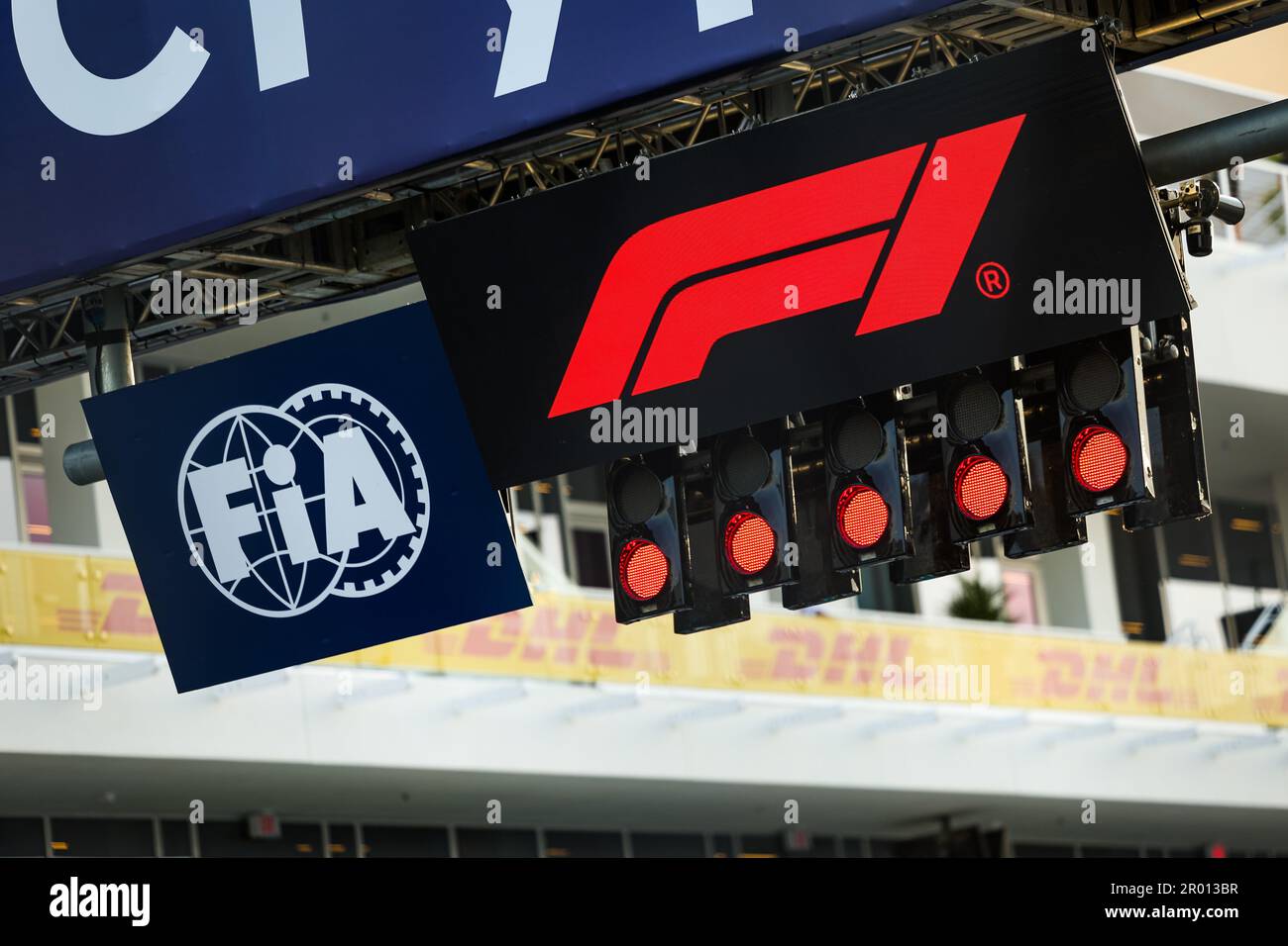 Rome, USA. 06th May, 2023. May 6, 2023, Rome, USA: FIA & F1 logo during ...