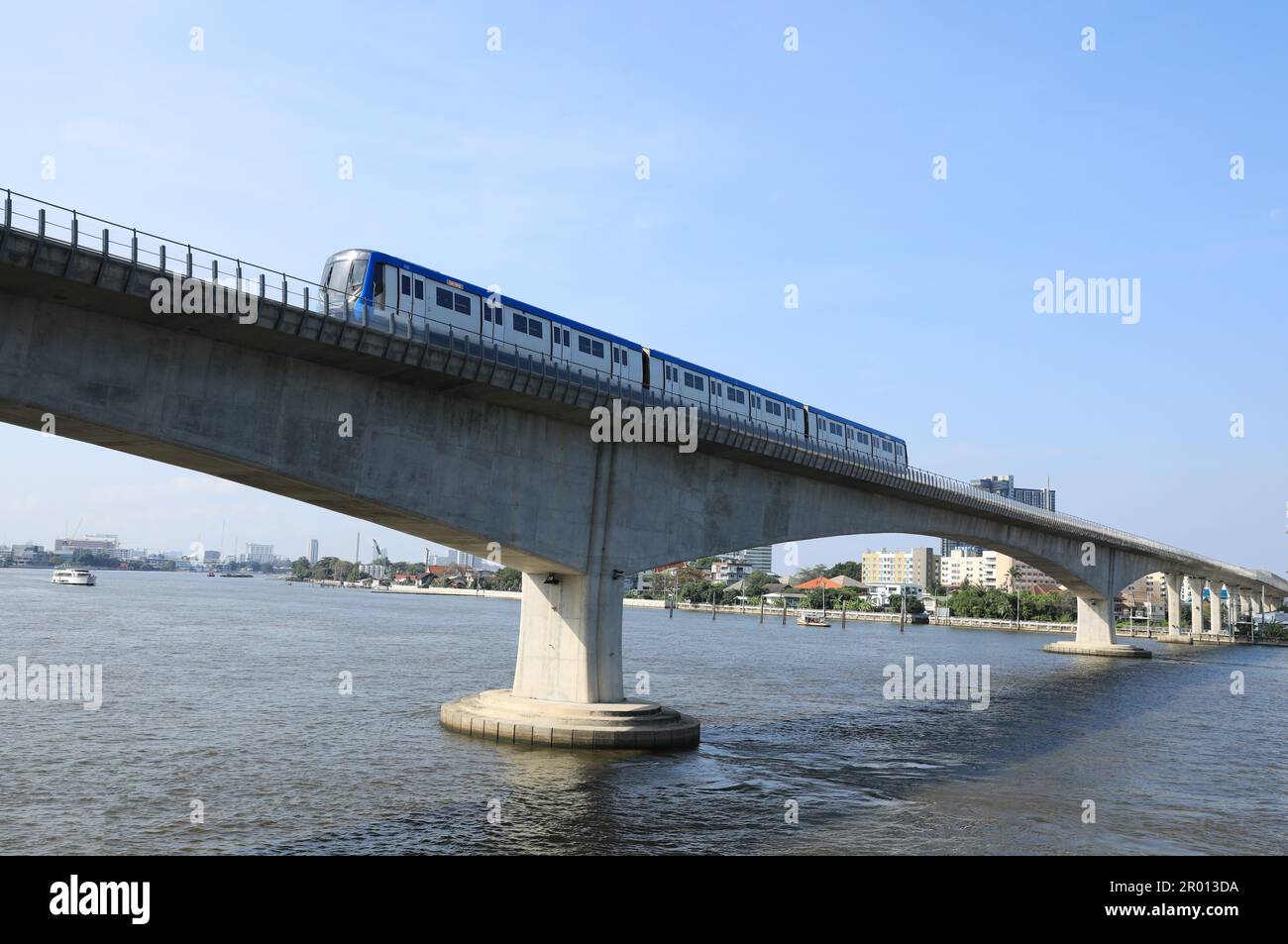 BANGKOK, THAILAND - FEBRUARY 12 : Chaloem Ratchamongkon Line or MRT ...