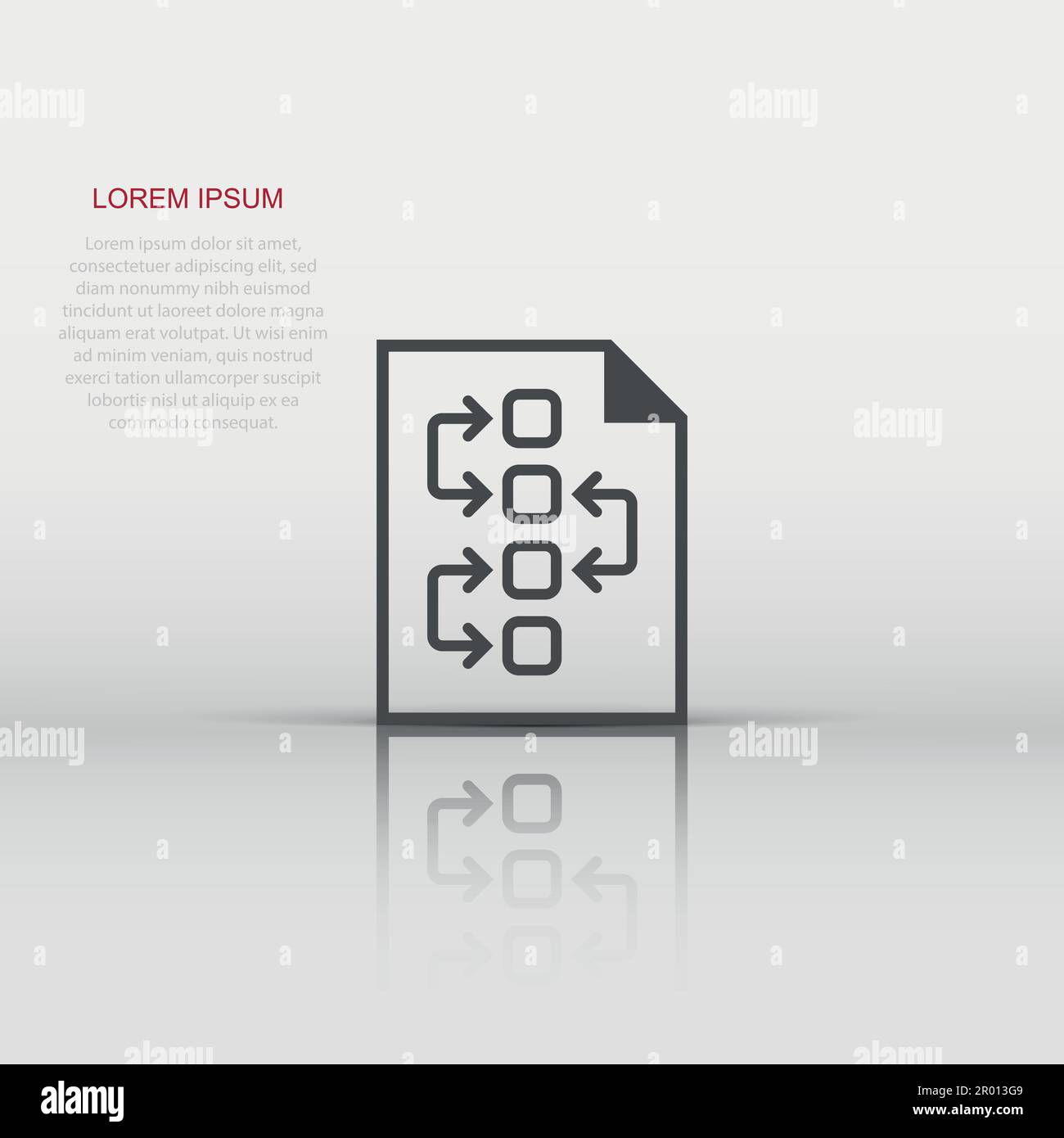 Tactical plan document icon. Vector illustration. Business strategy ...