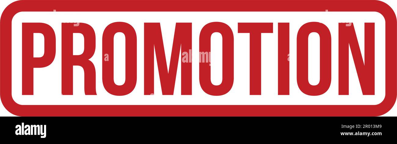 Promotion Rubber Stamp. Red Promotion Rubber Grunge Stamp Seal Vector ...