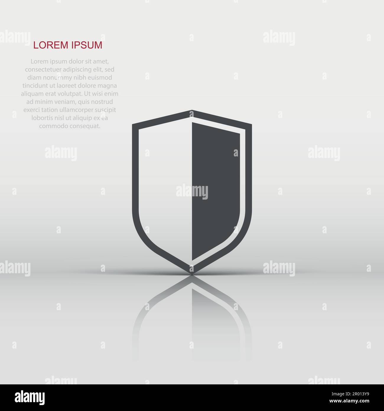 Shield protect icon. Vector illustration. Business concept shield ...