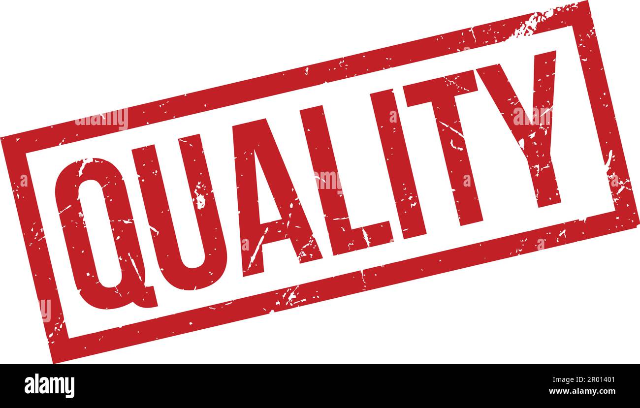 QUALITY Rubber Stamp. Red QUALITY Rubber Grunge Stamp Seal Vector ...