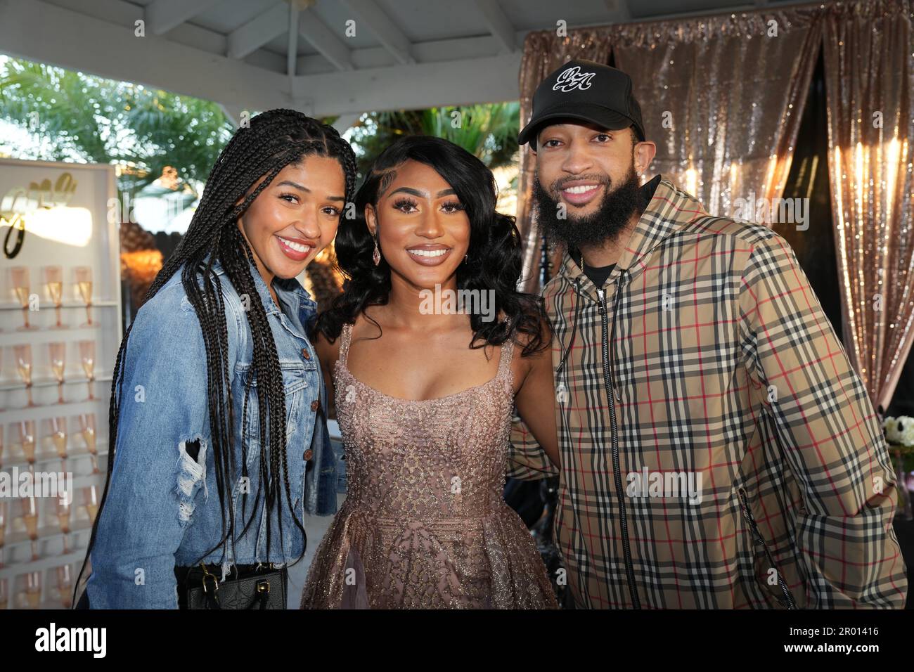 Minnesota Timberwolves guard Jordan McLaughlin (right) poses with wife ...