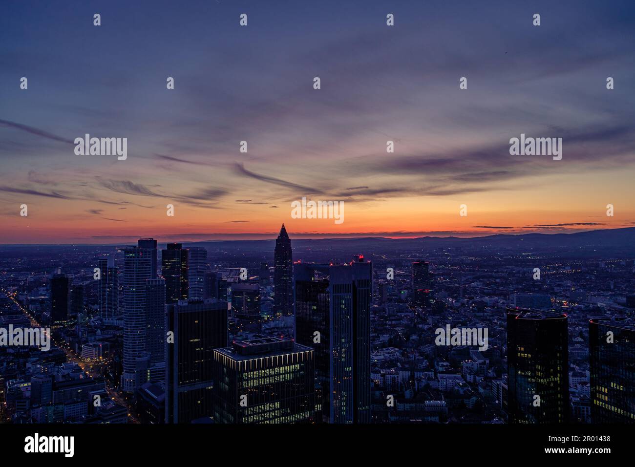 Night view color city sunset hi-res stock photography and images - Alamy