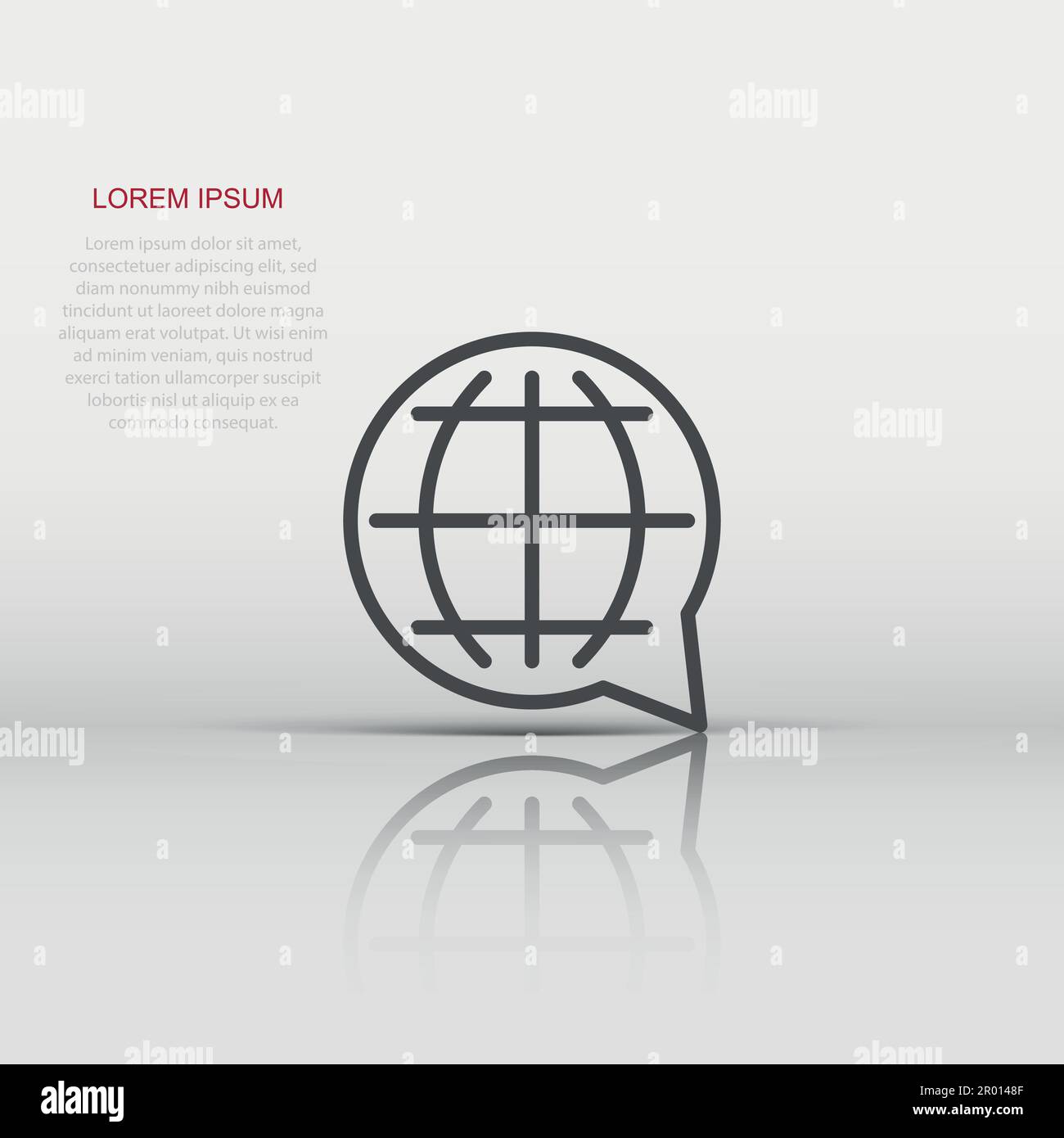 Choose or change language icon. Vector illustration. Business concept ...