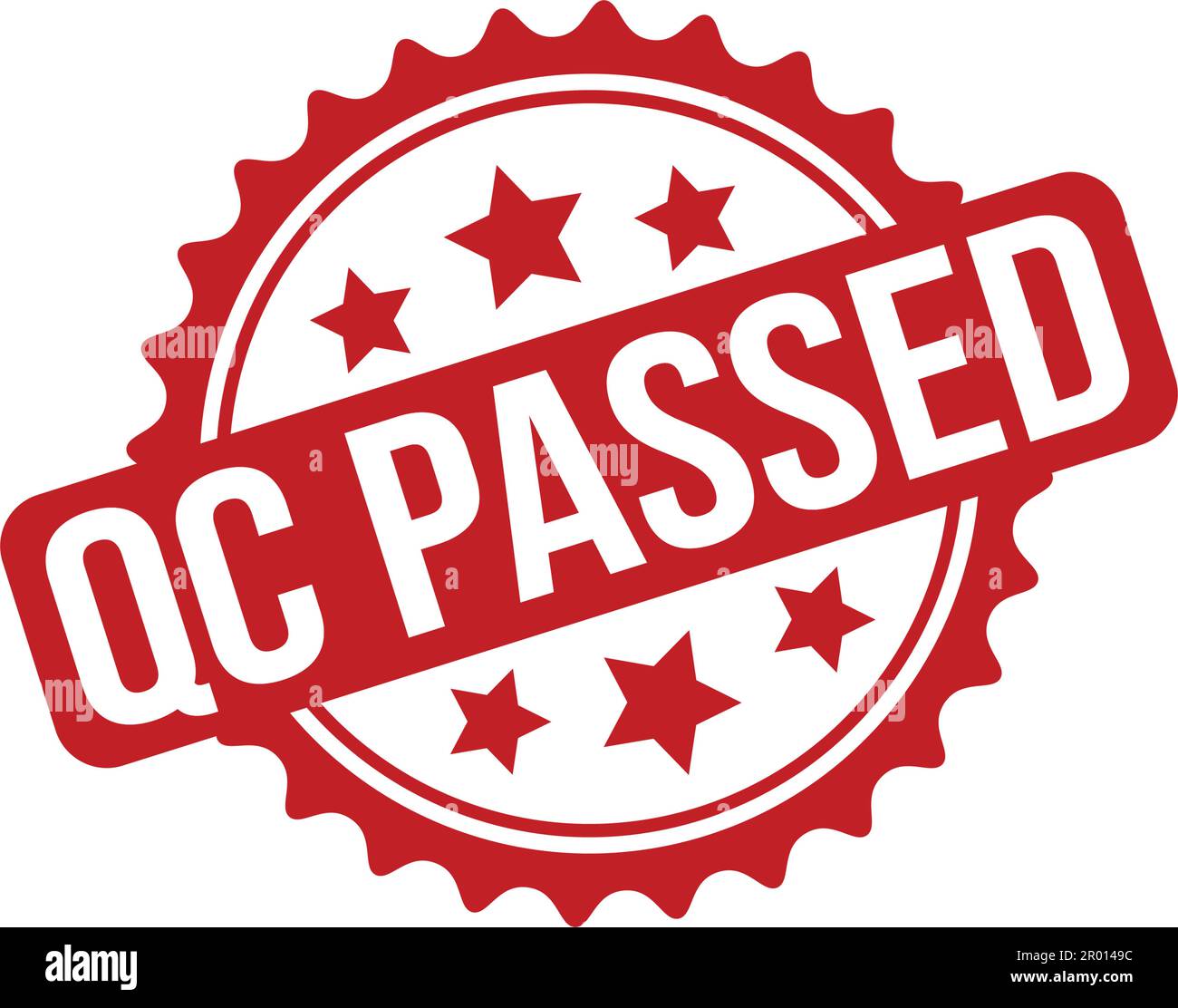 QC Passed Rubber Stamp. Red QC Passed Rubber Grunge Stamp Seal Vector ...