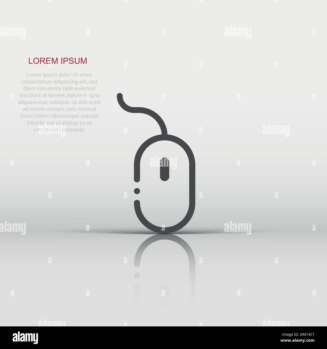 Computer Mouse icon. Vector illustration. Business concept mouse cursor ...