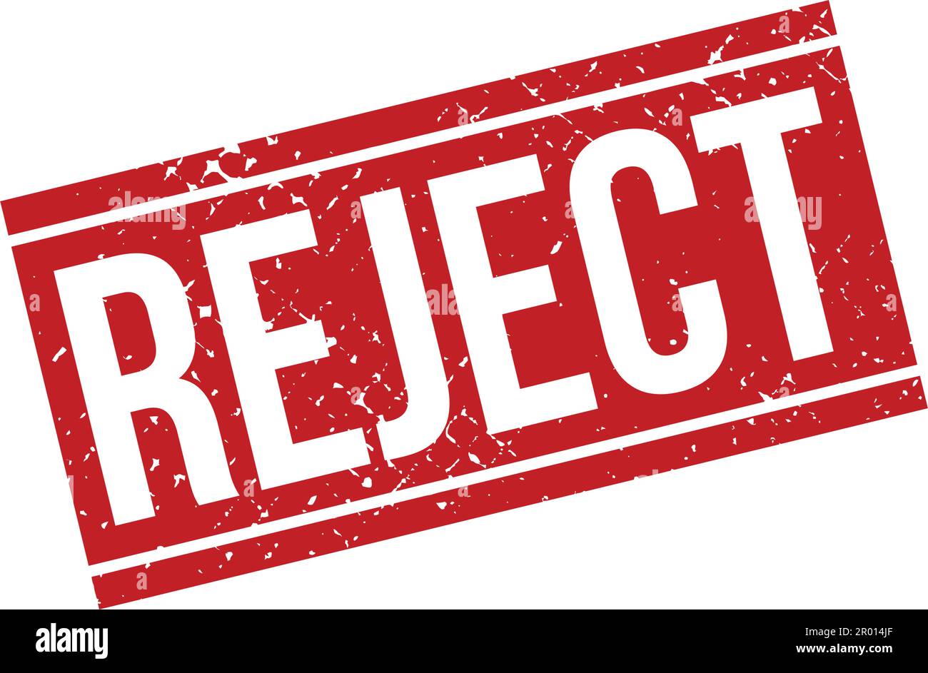 Reject Rubber Stamp. Red Reject Rubber Grunge Stamp Seal Vector ...