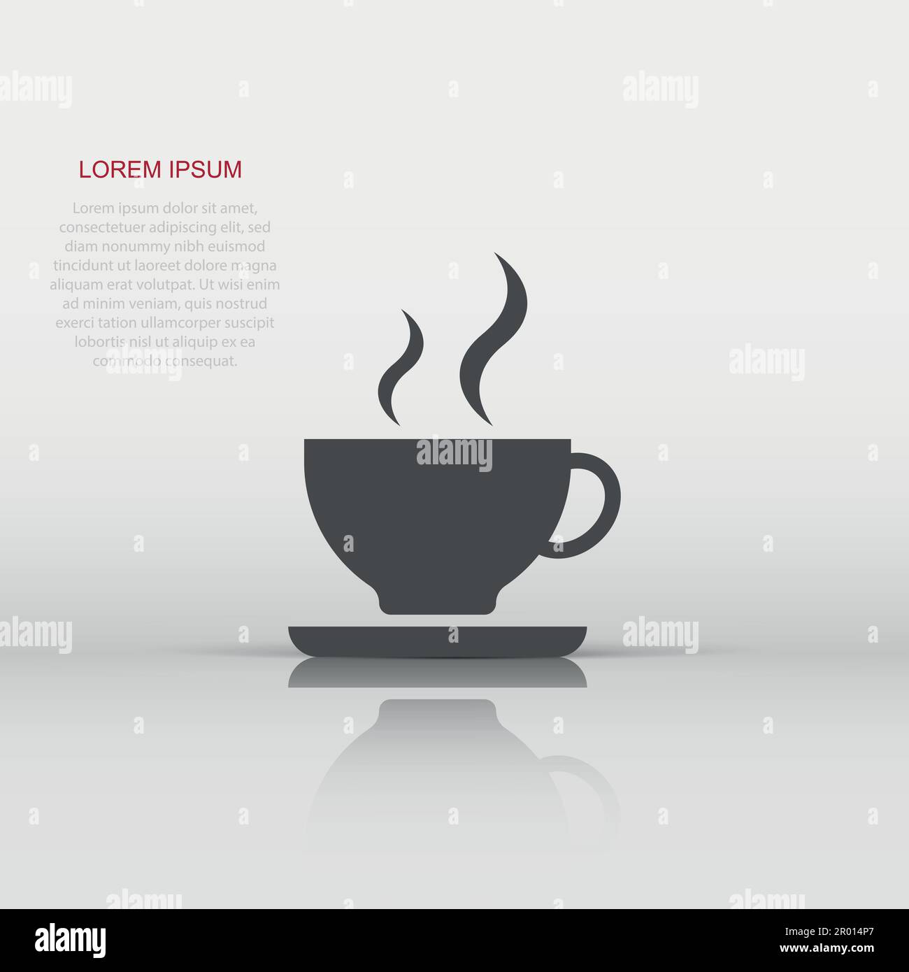 Coffee cup icon. Vector illustration. Business concept coffee mug ...