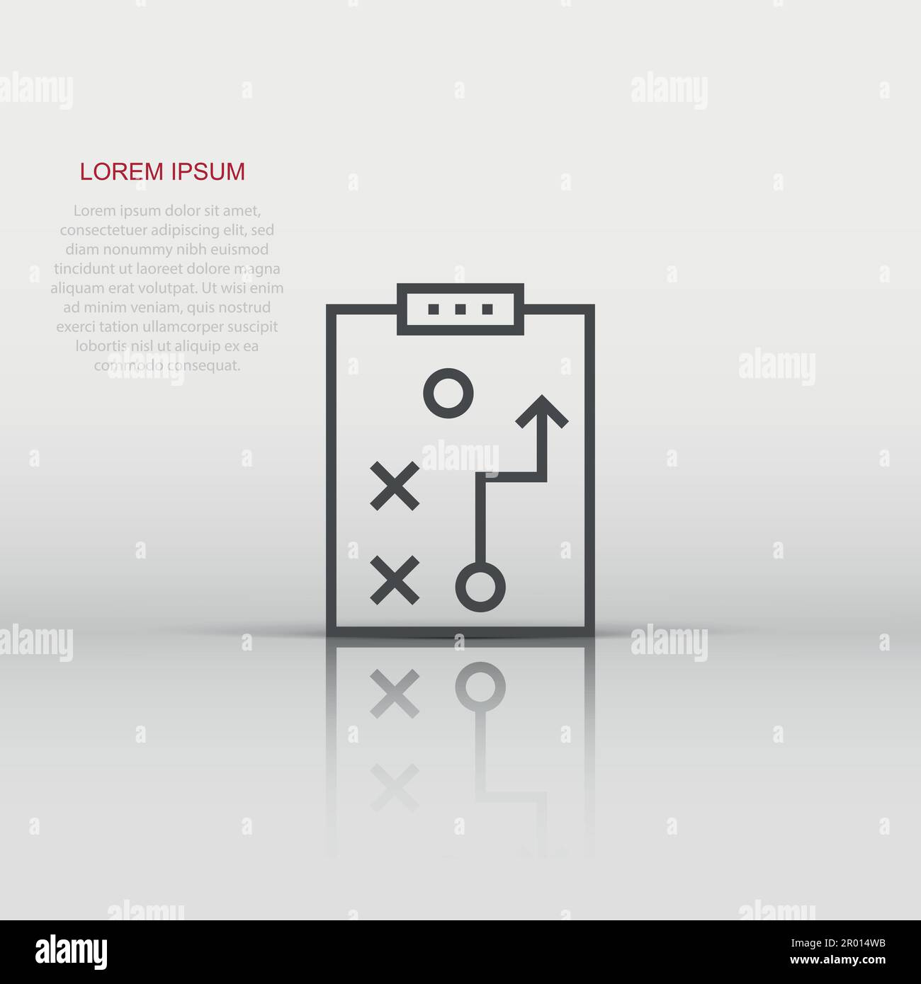 Tactical plan document icon. Vector illustration. Business strategy ...