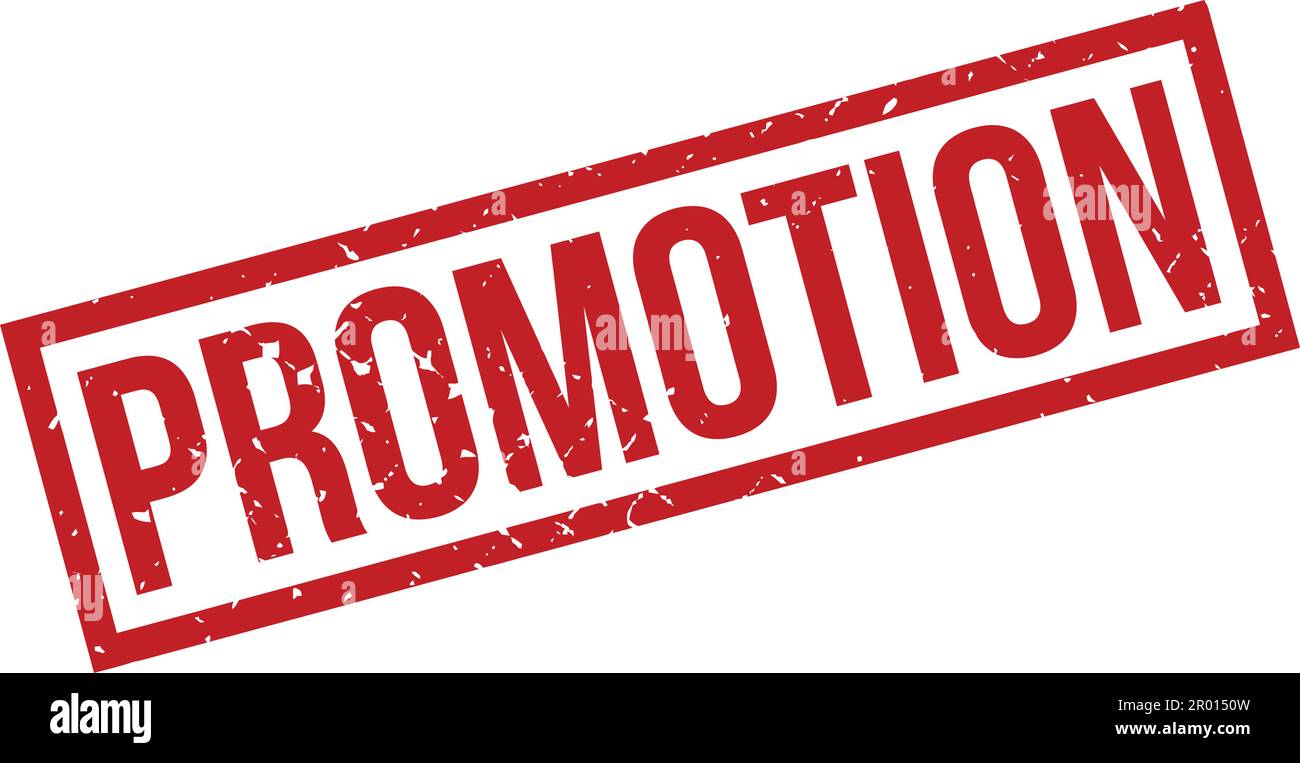 Promotion Rubber Stamp. Red Promotion Rubber Grunge Stamp Seal Vector ...