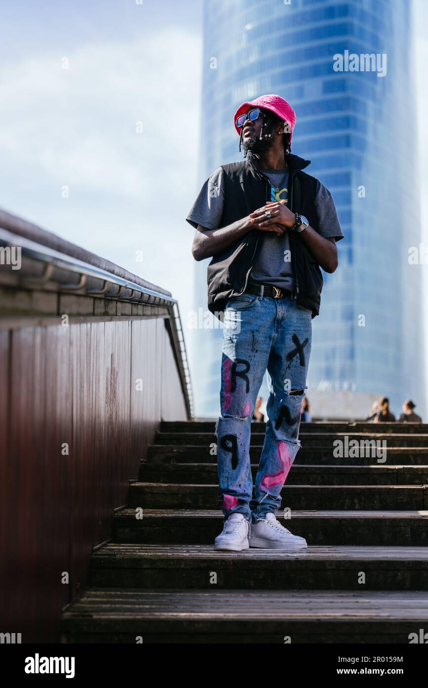 African Street Style: Modern and Cool on the Wooden Runway with Pink ...