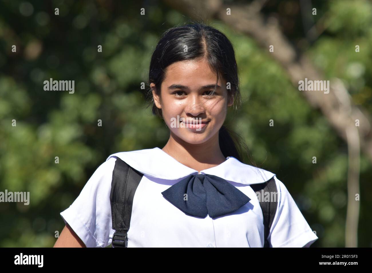 Youthful Female Youngster With A Pretty Face Stock Photo - Alamy