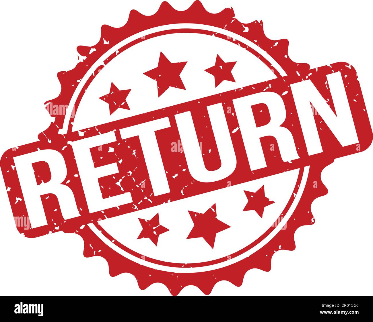 Return Rubber Stamp. Red Return Rubber Grunge Stamp Seal Vector ...