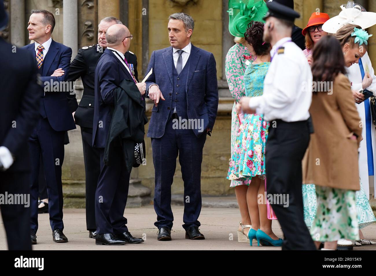 Scottish Liberal Democrat leader Alex Cole-Hamilton (centre) arriving ...