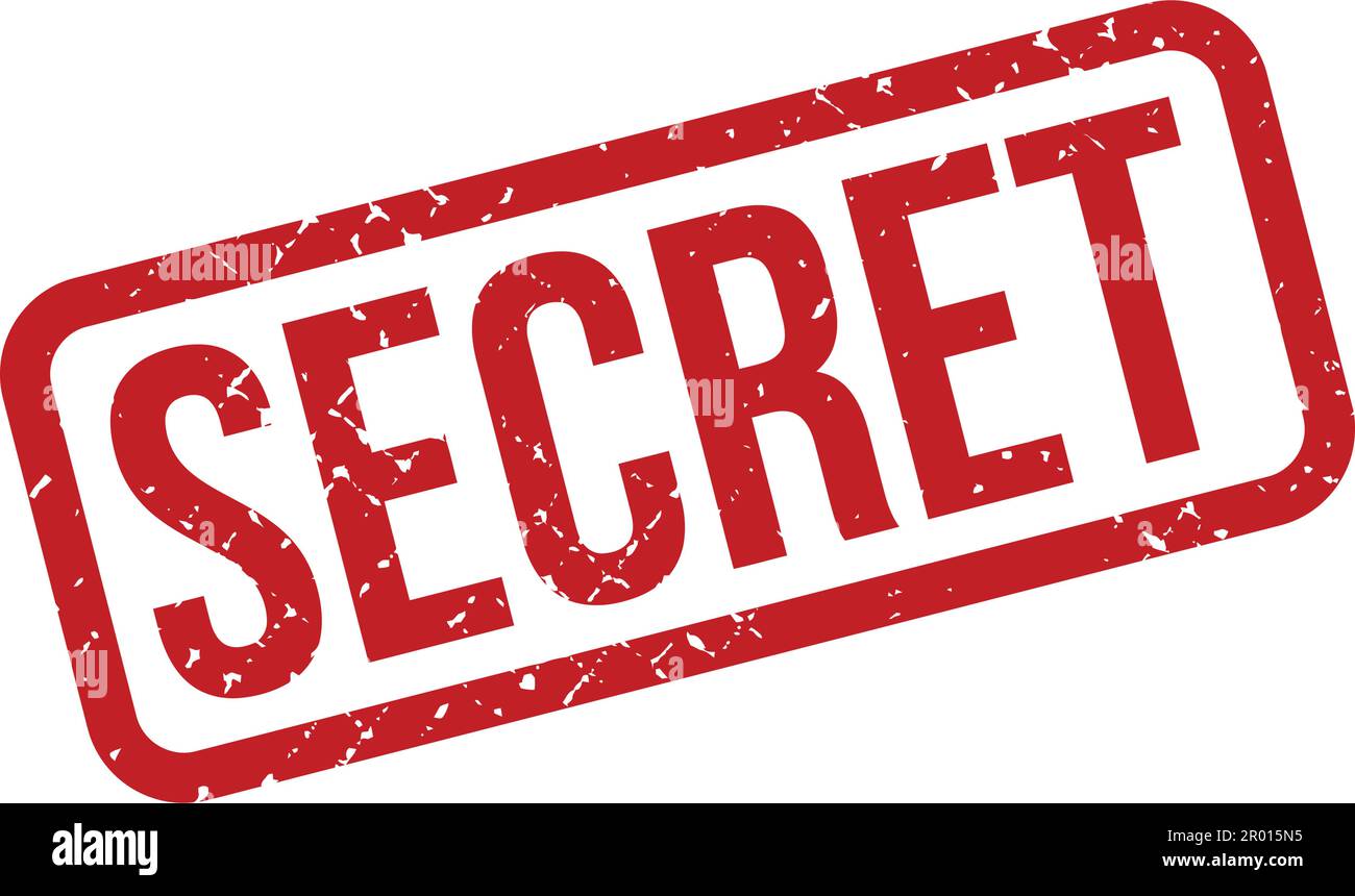 Secret Rubber Stamp. Red Secret Rubber Grunge Stamp Seal Vector ...