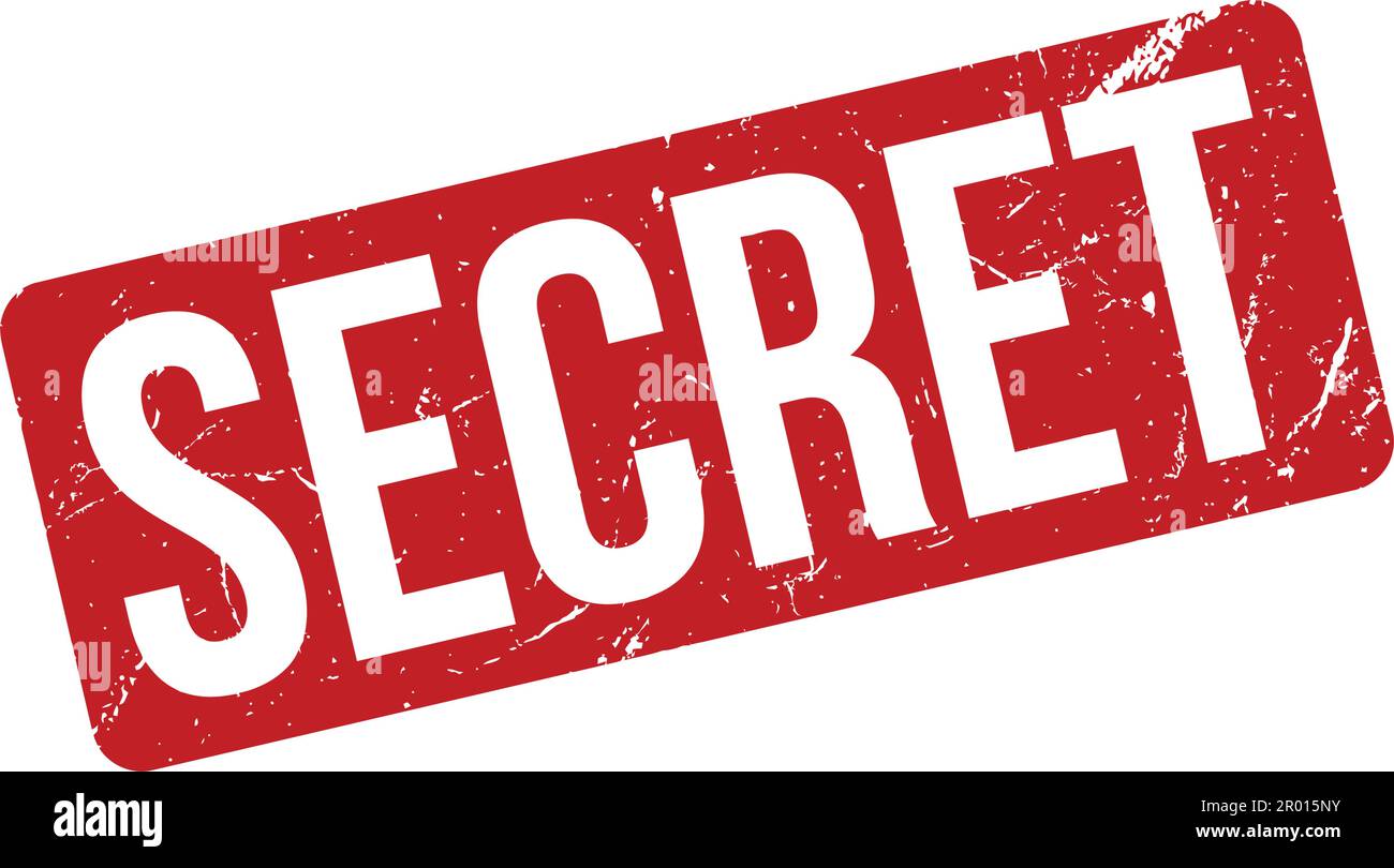Secret Rubber Stamp. Red Secret Rubber Grunge Stamp Seal Vector ...