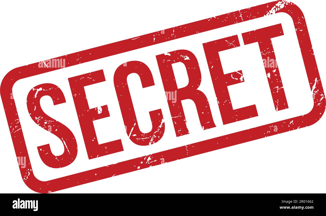 Secret Rubber Stamp. Red Secret Rubber Grunge Stamp Seal Vector ...