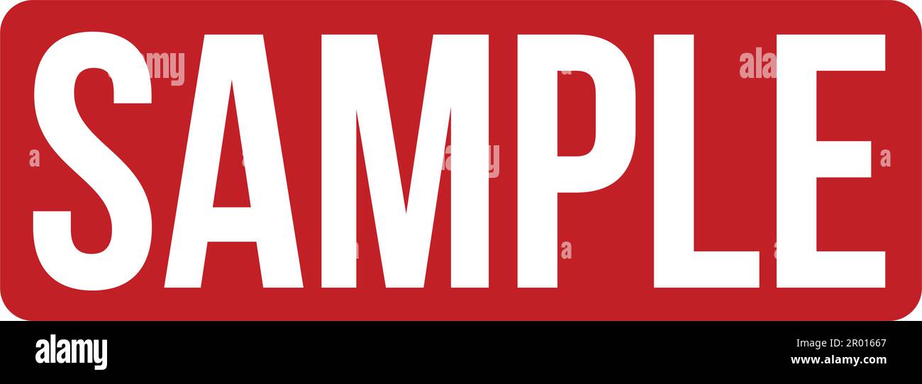 Sample Rubber Stamp. Red Sample Rubber Grunge Stamp Seal Vector ...