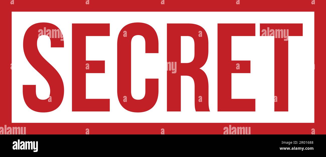 Secret Rubber Stamp. Red Secret Rubber Grunge Stamp Seal Vector ...