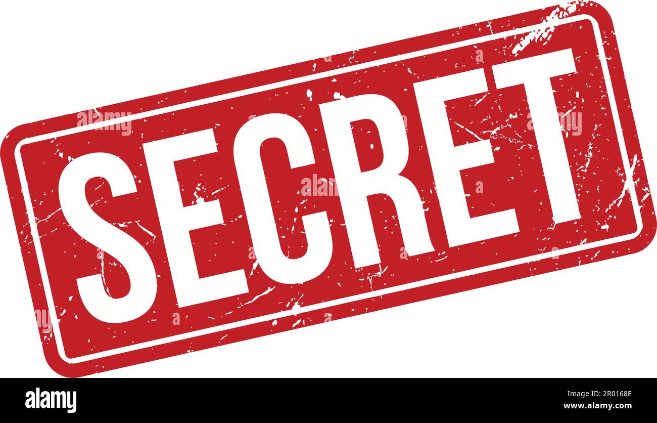 Secret Rubber Stamp. Red Secret Rubber Grunge Stamp Seal Vector ...