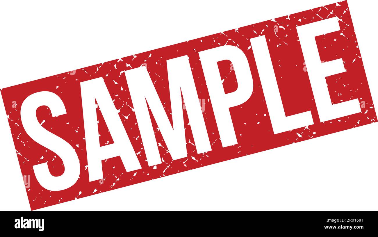 Sample Rubber Stamp. Red Sample Rubber Grunge Stamp Seal Vector ...