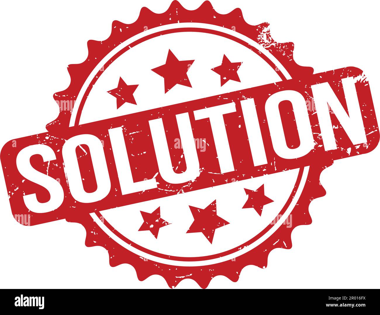 Solution Rubber Stamp. Red Solution Rubber Grunge Stamp Seal Vector ...