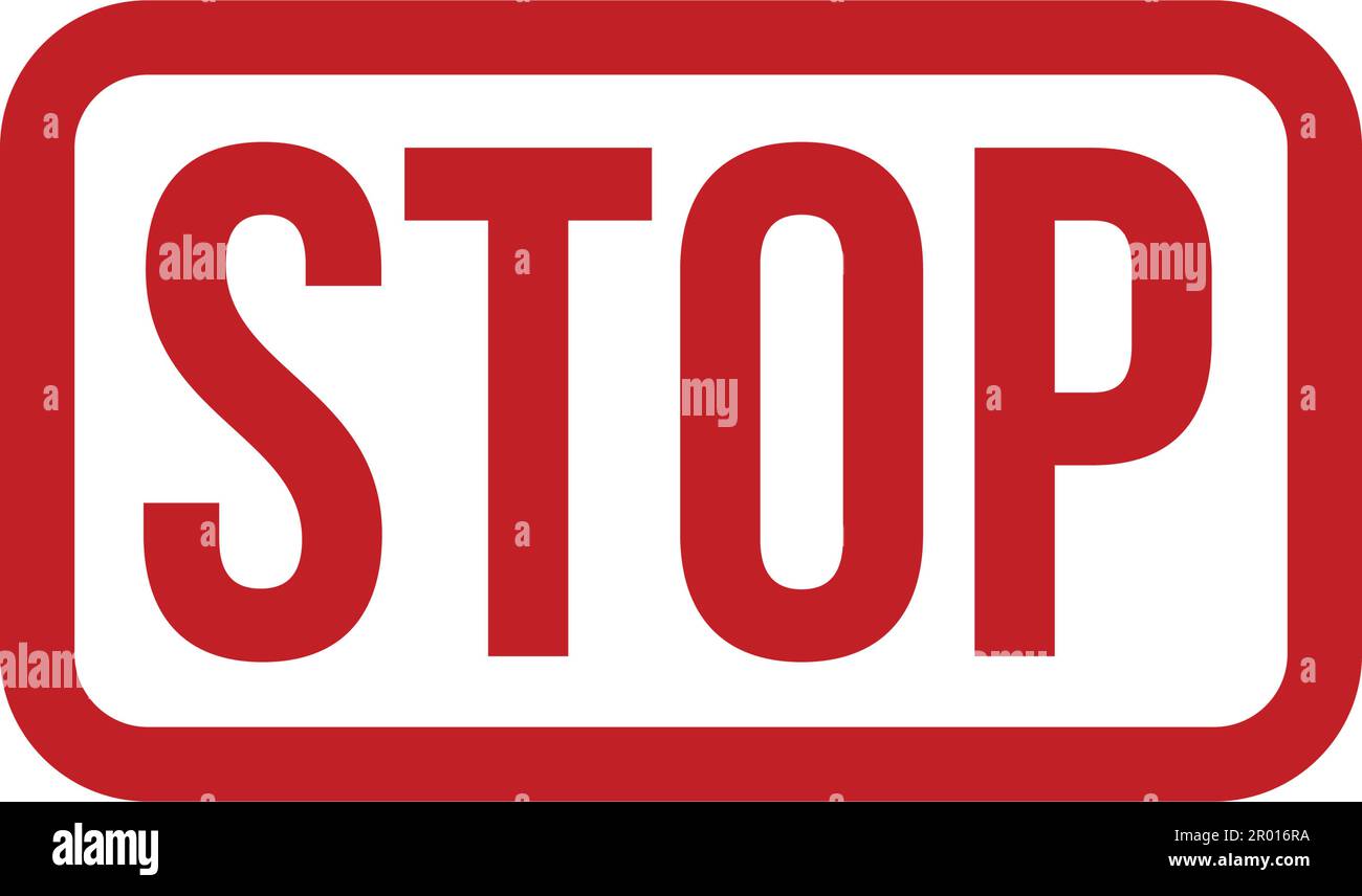 Stop Rubber Stamp. Red Stop Rubber Grunge Stamp Seal Vector ...