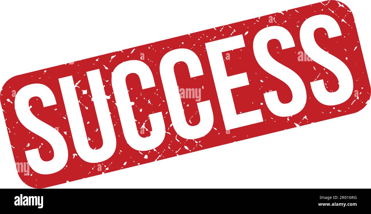 Success Rubber Stamp. Red Success Rubber Grunge Stamp Seal Vector ...