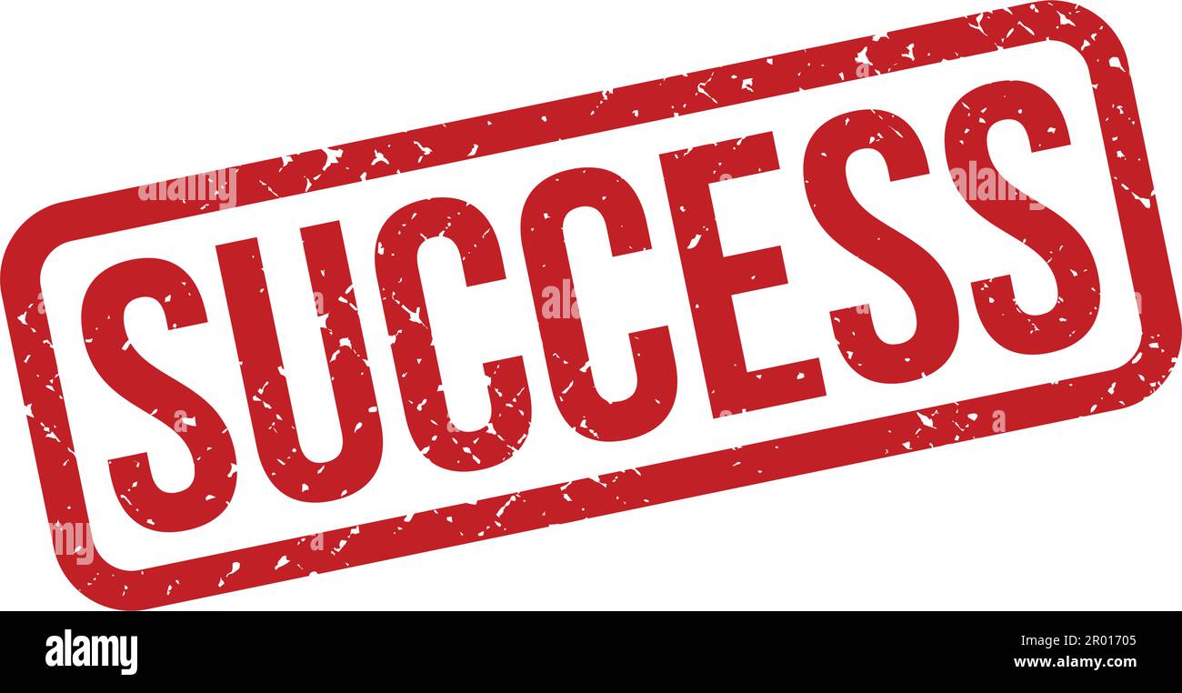 Success Rubber Stamp. Red Success Rubber Grunge Stamp Seal Vector ...
