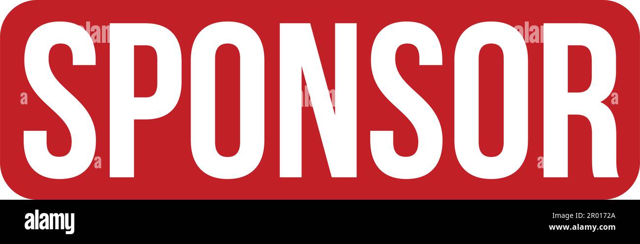 Sponsor Rubber Stamp. Red Sponsor Rubber Grunge Stamp Seal Vector ...