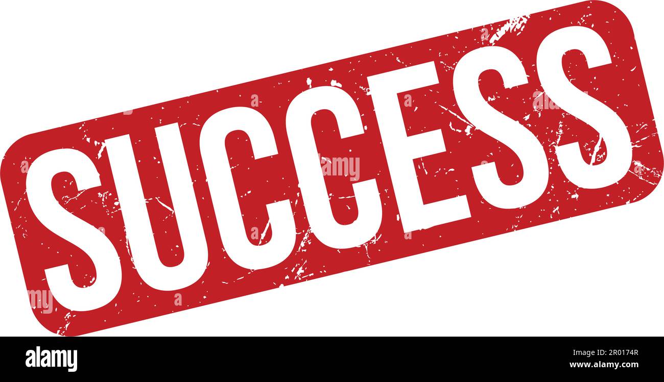 Success Rubber Stamp. Red Success Rubber Grunge Stamp Seal Vector ...