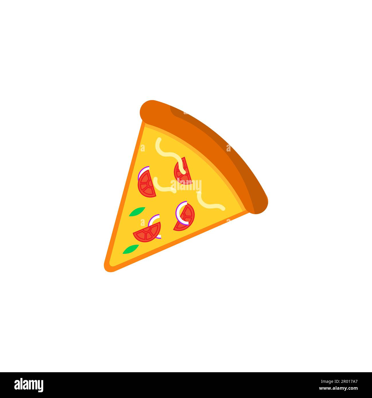 Pizza slice icon vector. Pizza slice with melted cheese. Slice of ...