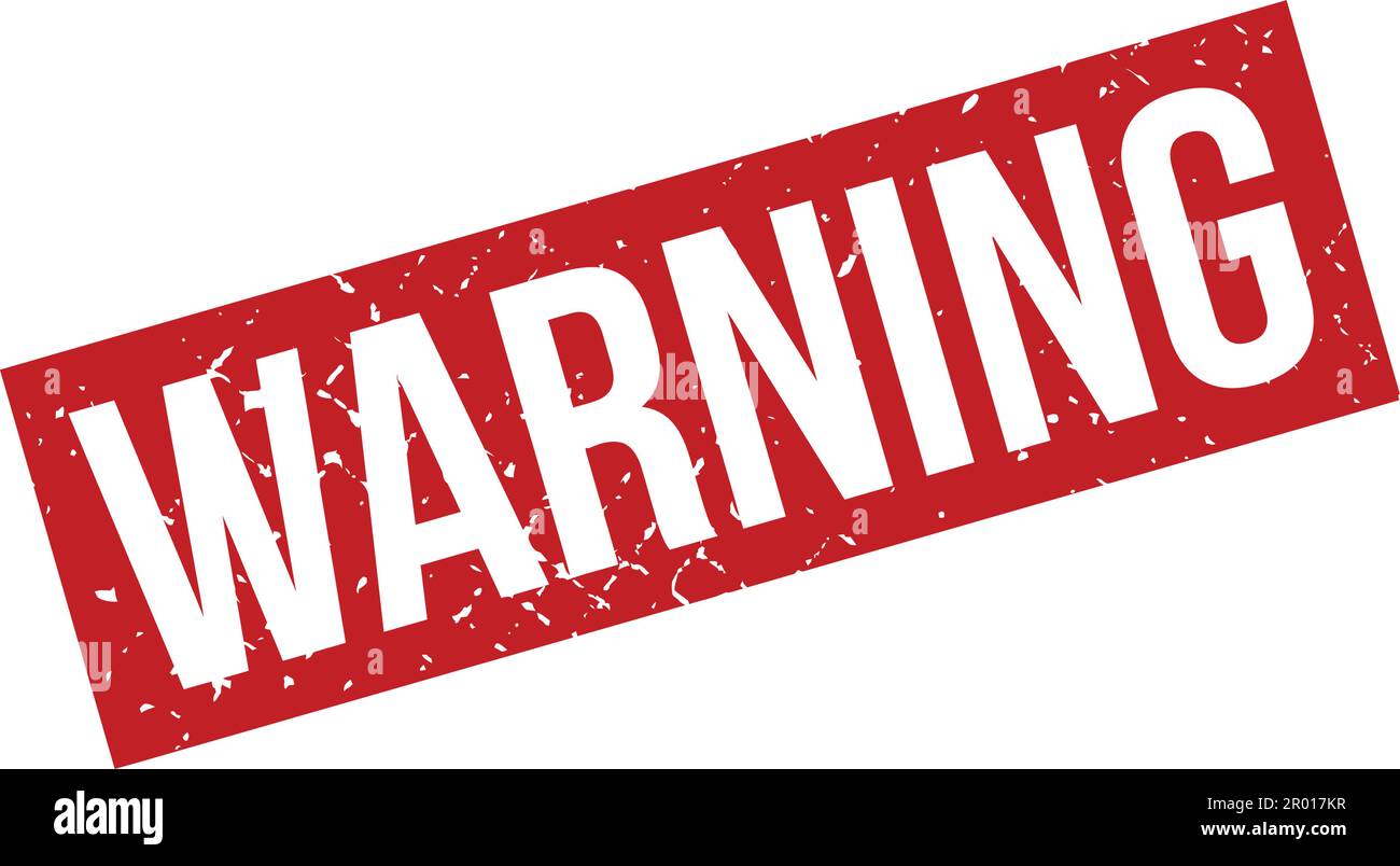 Red Grunge Warning Rubber Stamp – Vector Stock Vector Image & Art - Alamy