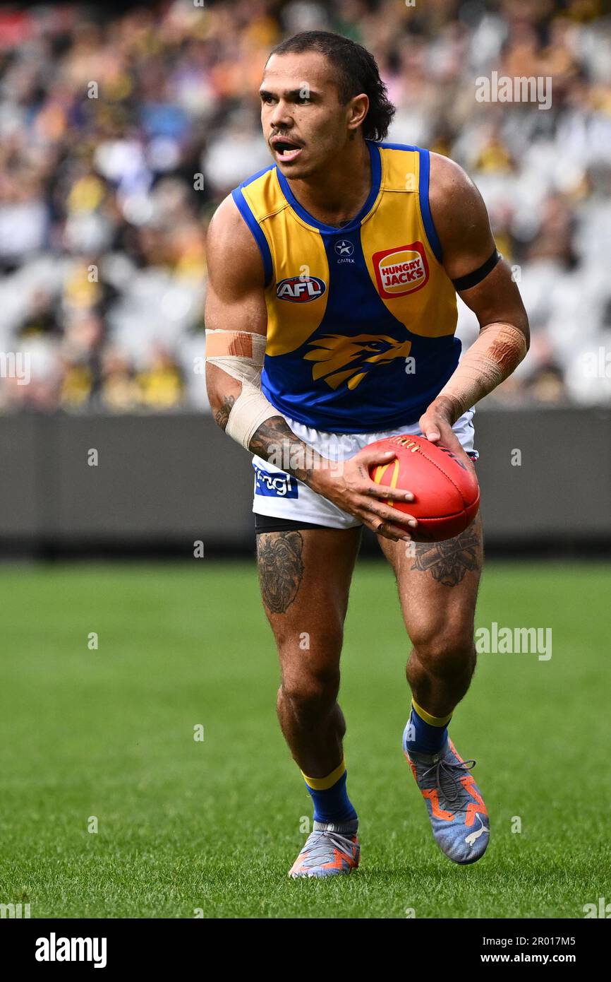Jamaine Jones of West Coast during the AFL Round 8 match between the ...
