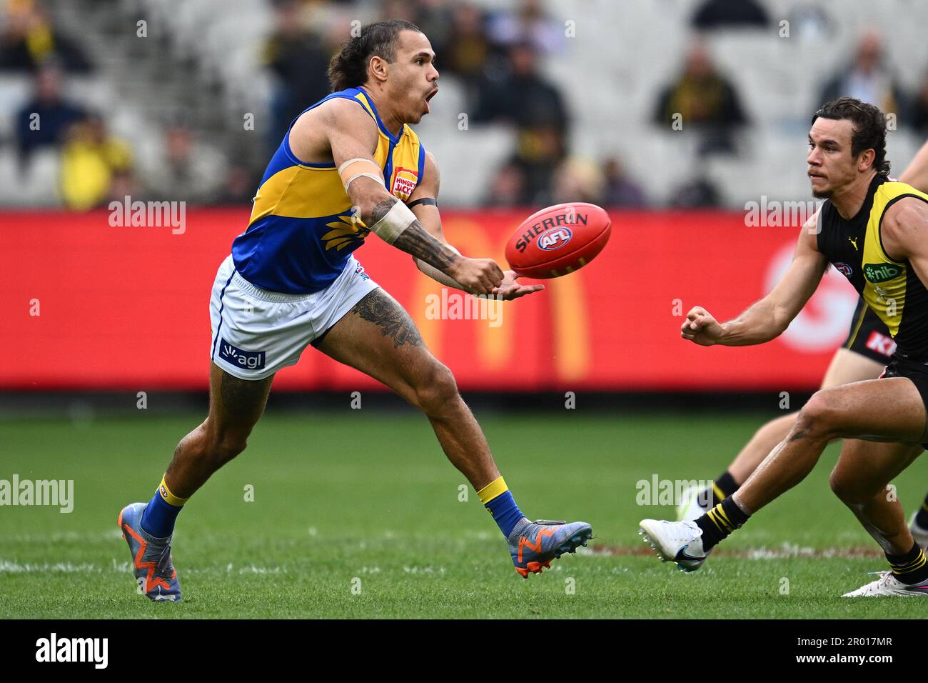 Jamaine Jones of West Coast during the AFL Round 8 match between the ...