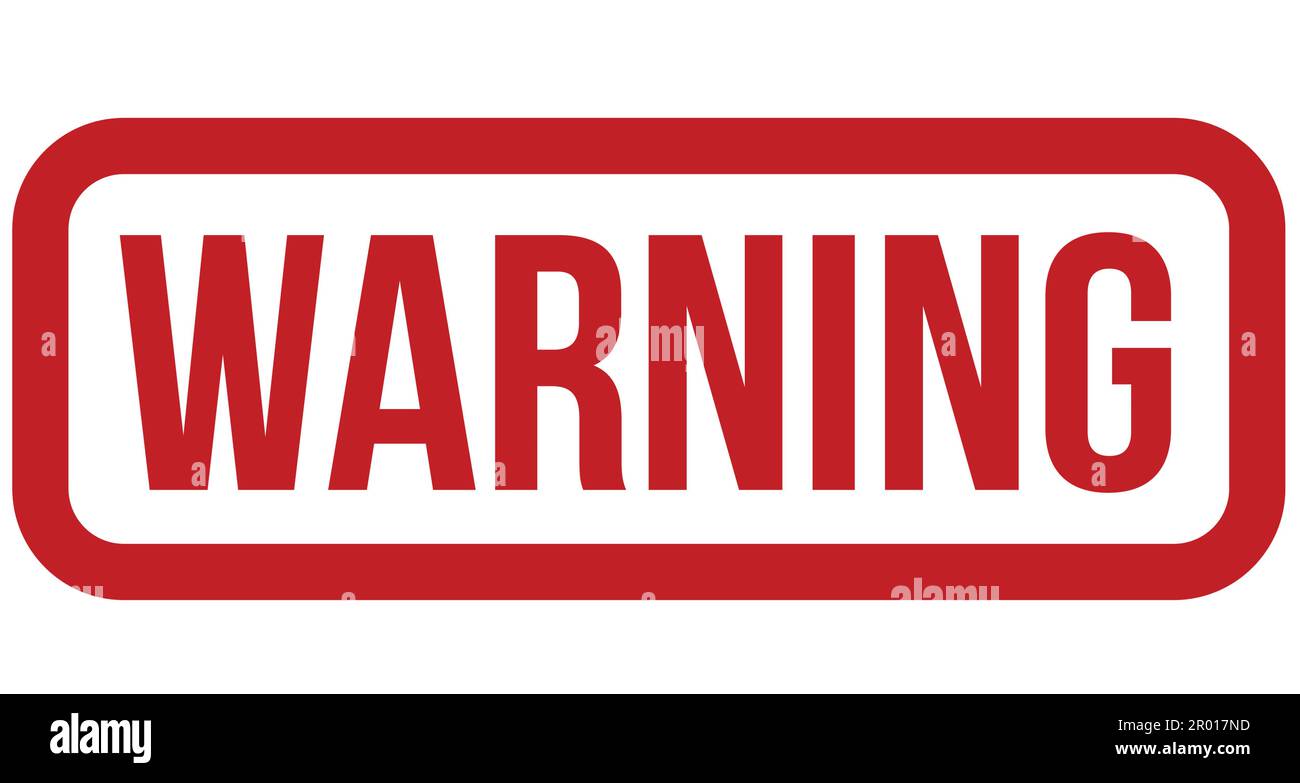 Warning Rubber Stamp Seal Vector Illustration – Vector Stock Vector ...