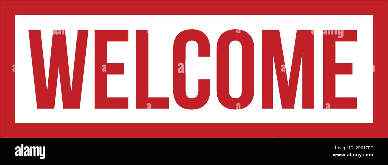 Welcome Rubber Stamp On White Background, Vector Illustration Stock ...
