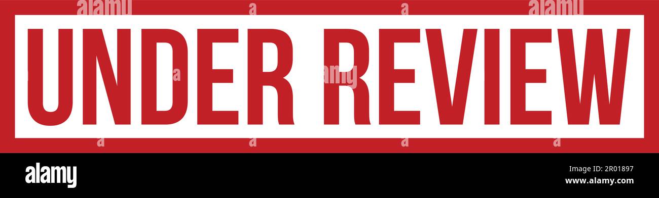 Under Review Rubber Stamp. Red Under Review Rubber Grunge Stamp Seal ...