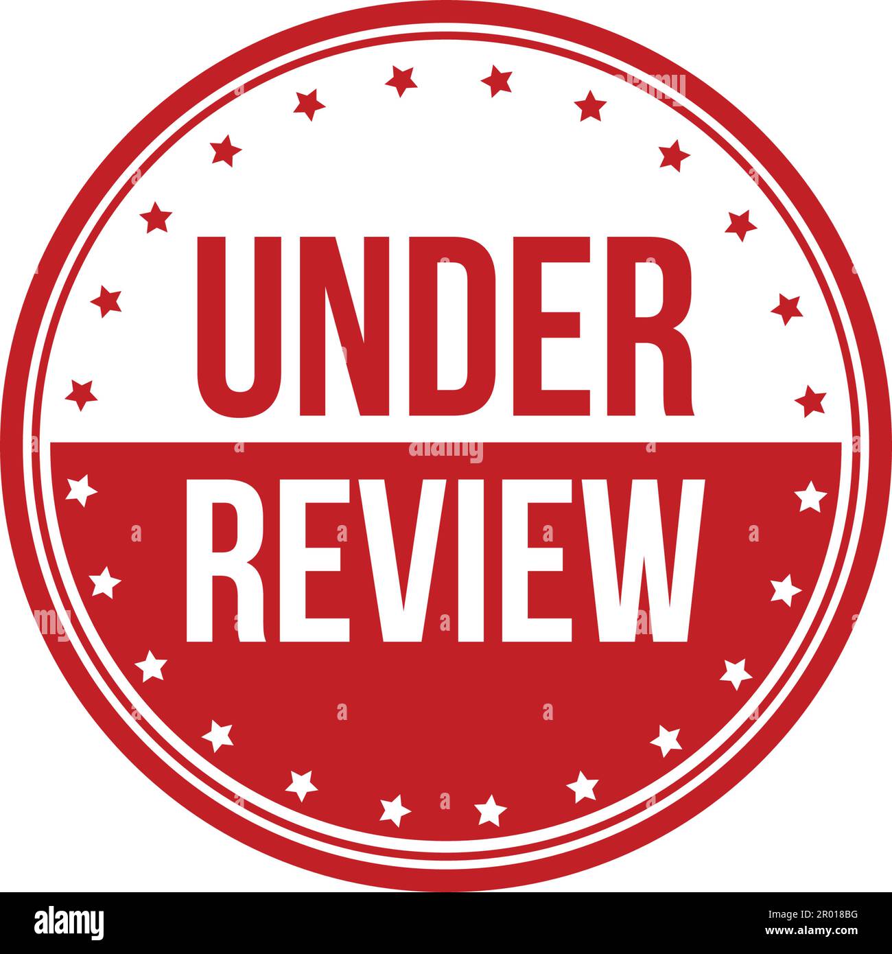 Under Review Rubber Stamp. Red Under Review Rubber Grunge Stamp Seal ...