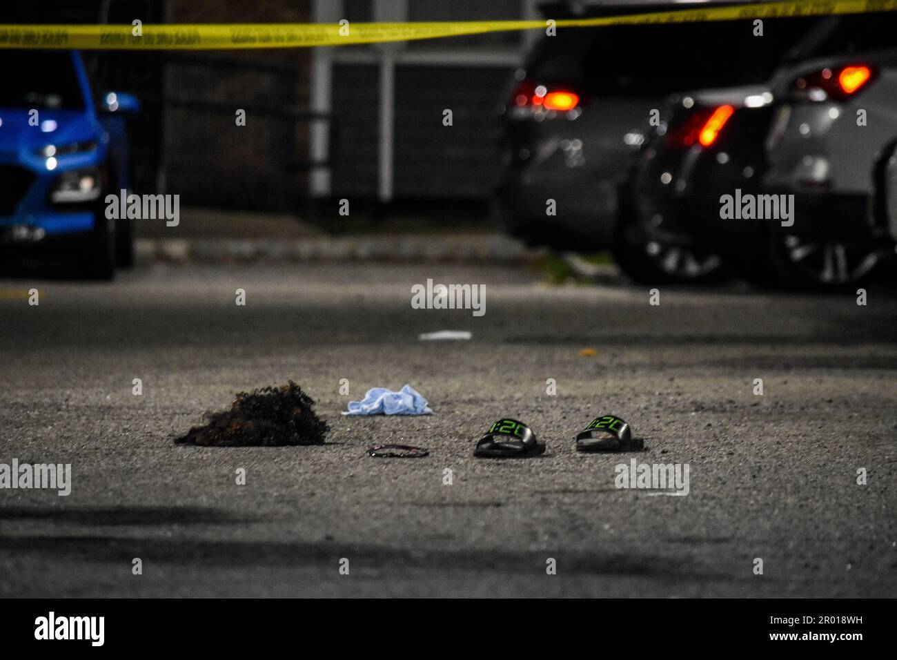 Evidence seen left untouched at the crime scene including shoes and ...