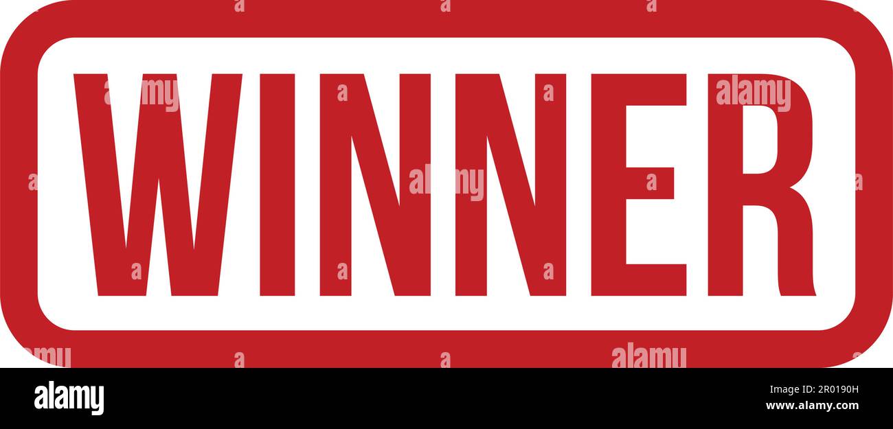 Winner Rubber Stamp. Red Winner Rubber Grunge Stamp Seal Vector ...