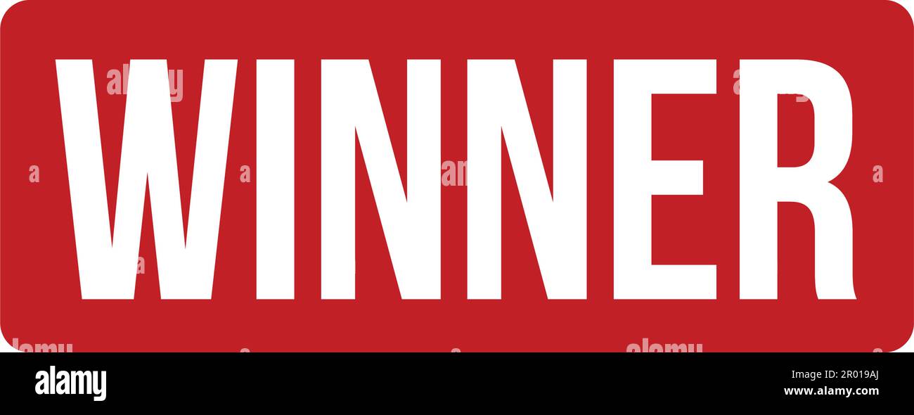 Winner Rubber Stamp. Red Winner Rubber Grunge Stamp Seal Vector ...