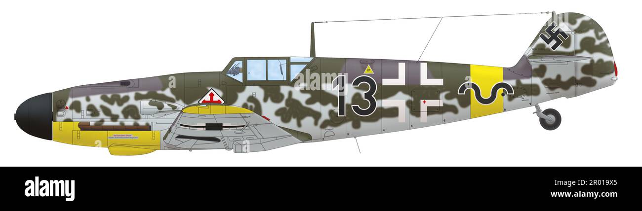 Messerschmitt bf 109g 2 Cut Out Stock Images & Pictures - Alamy