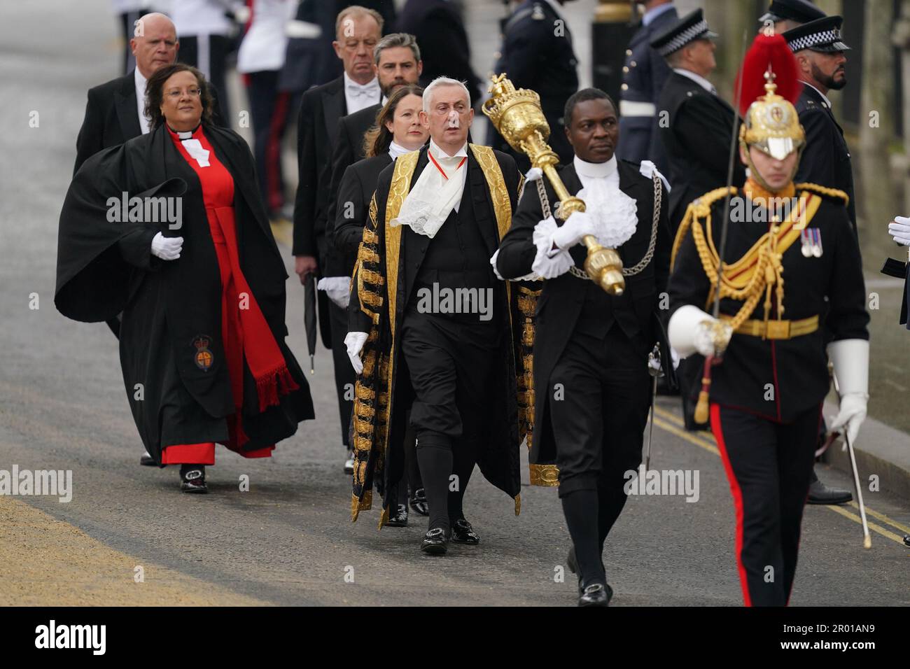 Speaker of the House of Commons Sir Lindsay Hoyle arriving ahead of the ...