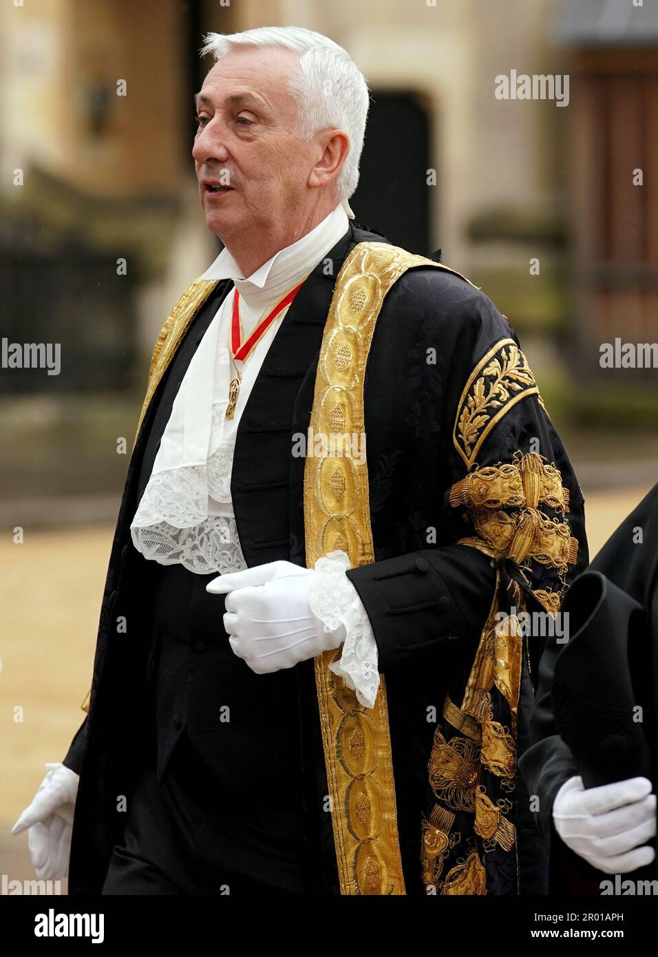 Speaker of the House of Commons, Sir Lindsay Hoyle arriving at ...