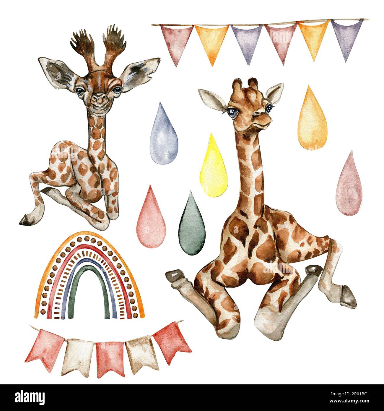 Giraffe Baby Shower Clip Art
