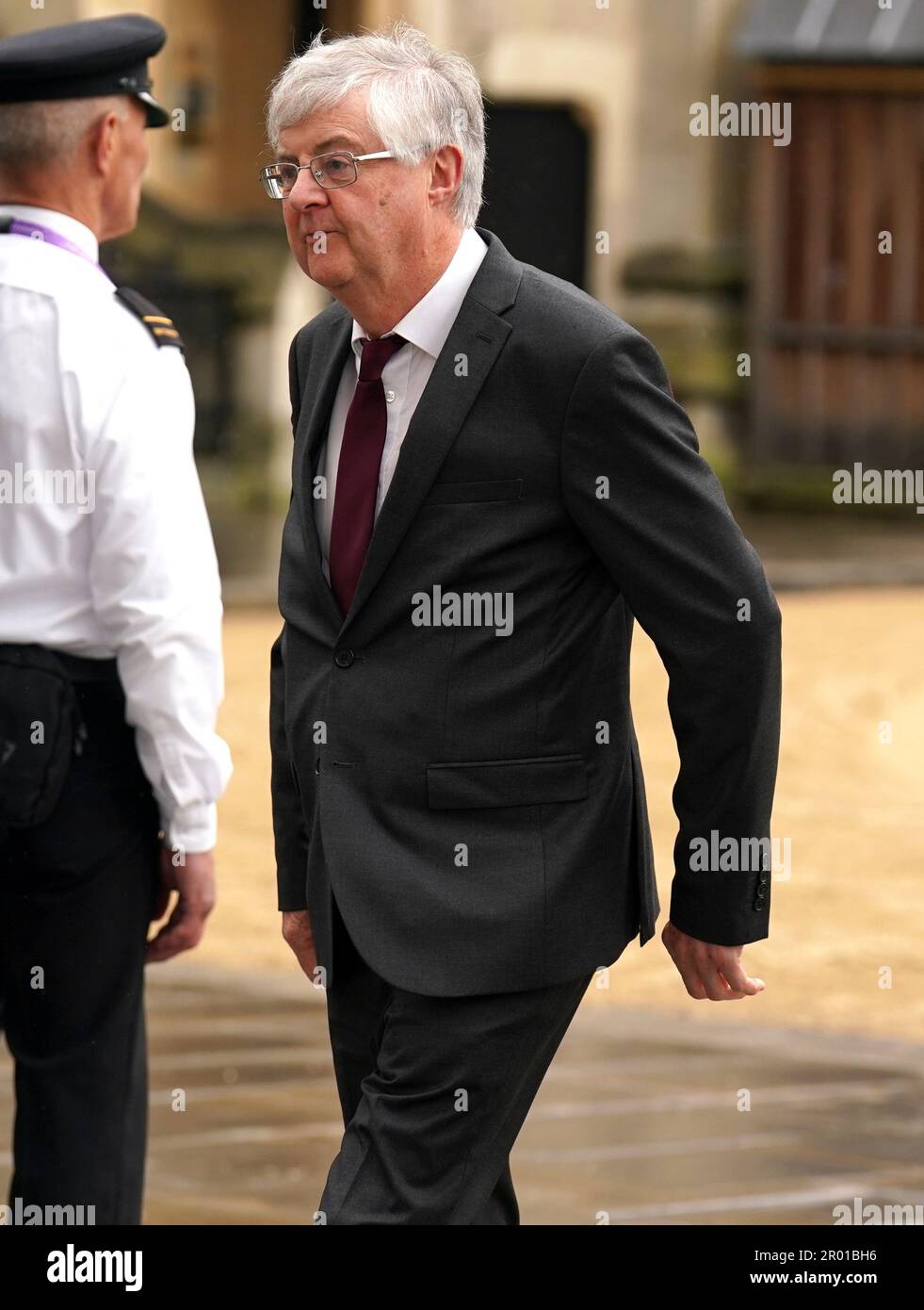 First Minister of Wales Mark Drakeford arriving at Westminster Abbey ...