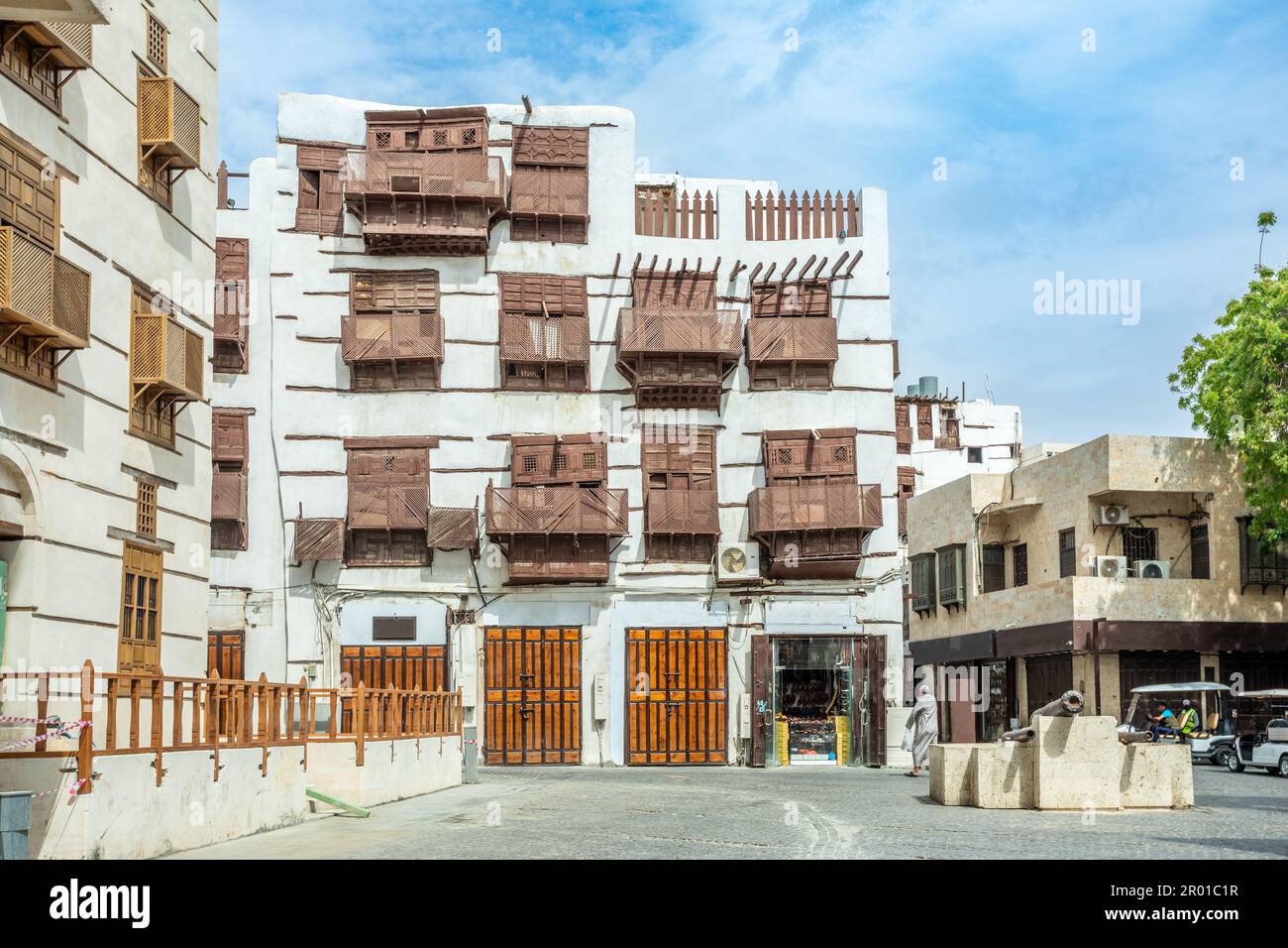 Al-Balad old town with traditional muslim houses, Jeddah, Saudi Arabia ...